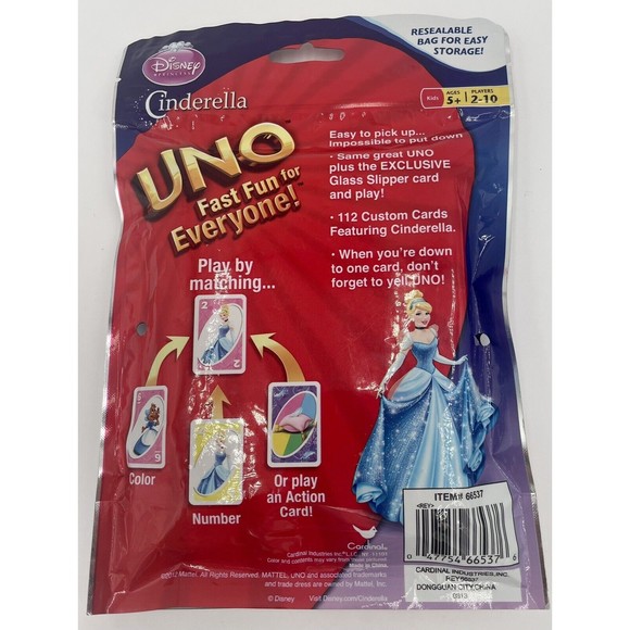 Disney | Toys | Disney Cinderella Uno Cardsnew In Package | Poshmark